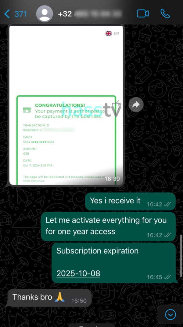 Family 4K IPTV Subscription - HassTV - Media Player Apps