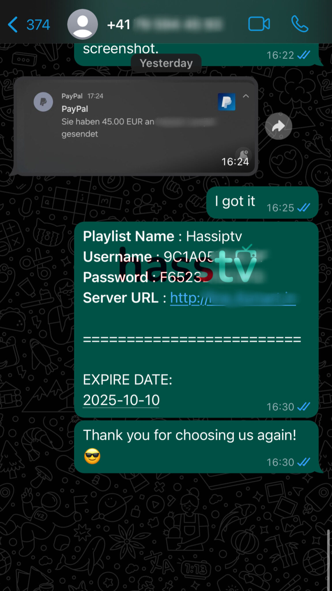 Family 4K IPTV Subscription - HassTV - Media Player Apps