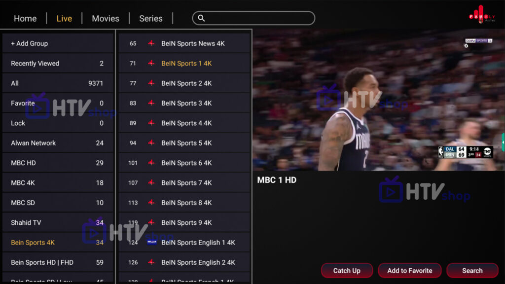 Family 4K IPTV Subscription - HassTV - Media Player Apps