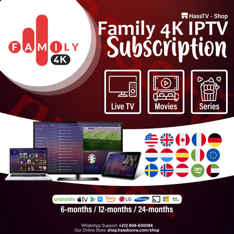 Family 4K IPTV Subscription - HassTV - Media Player Apps