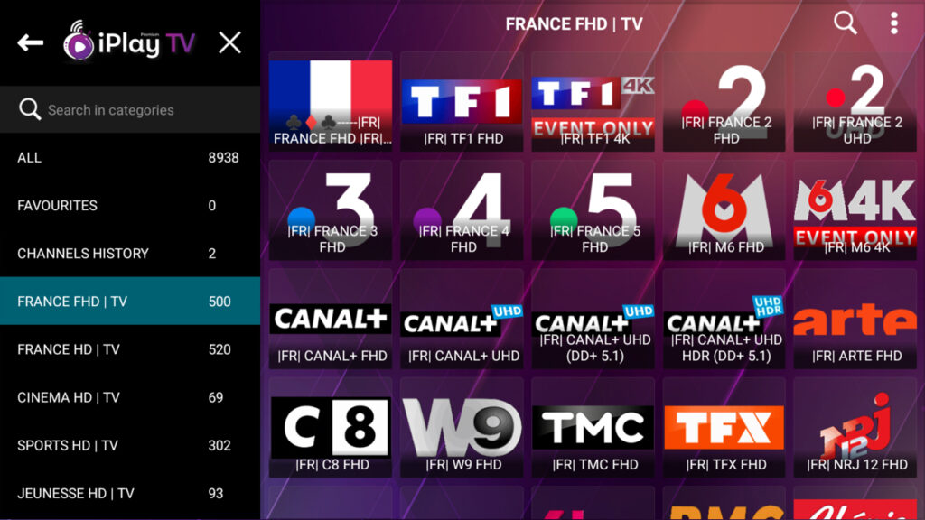 iPlay IPTV abonnement - HassTV - Media Player Apps